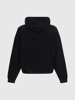 REPRESENT Cotton Hoodie With Kangaroo Pocket And Logo Print - Black