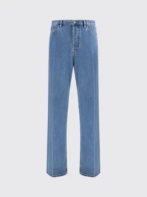 Valentino Garavani Straight-leg Cotton Denim Jeans With Rear Logo