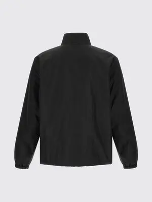 JIL SANDER Technical Fabric Bomber Jacket With High Neck And Logo - Black