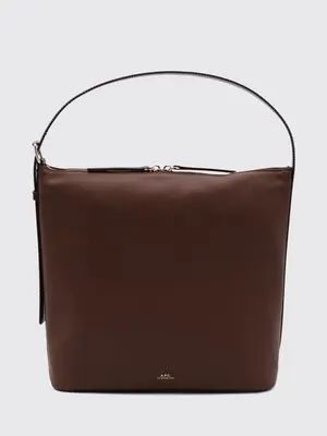 A.p.c. Vera Grained Leather Shoulder Bag - Hazel