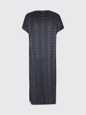MEIMEIJ Meimei Crêpe Midi Tunic With Crew Neck And Sequin Appliqu