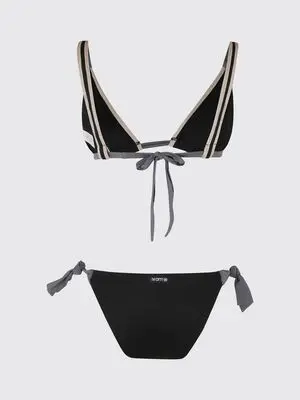 IV.AM Lory Triangle Bikini With Abstract Print - Black