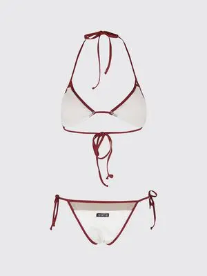 IV.AM Raquel Triangle Bikini With Striped Pattern
