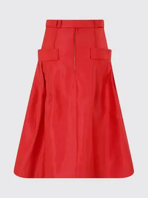 GANNI Recycled Faux Leather High-waisted A-line Midi Skirt