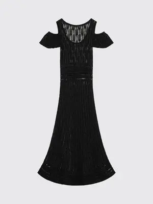 JW Anderson Off-the-shoulder Crochet Knit Midi Dress
