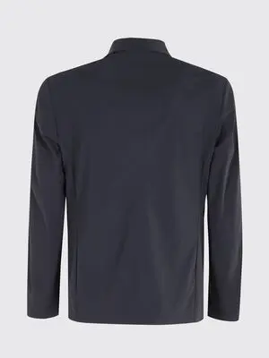 DUNO Single-breasted Technical Fabric Blazer With Flap Pockets