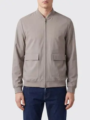DUNO Wool-blend Bomber Jacket With Bomber Collar And Patch Pockets - Camel