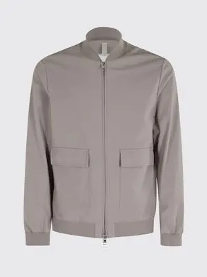 DUNO Wool-blend Bomber Jacket With Bomber Collar And Patch Pockets