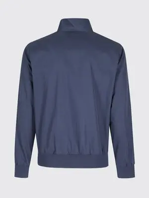 PEOPLE OF SHIBUYA Cotton Blend Bomber Jacket With High Collar And Zip Closure