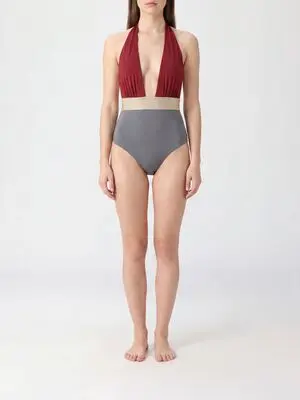 IV.AM Halterneck One Piece Swimsuit - Silver