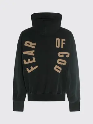 Fear Of God Relaxed Fit Cotton Hoodie With Printed Logo