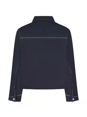 CARRER Contrast-stitch Zip-up Jacket