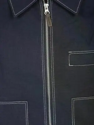 CARRER Contrast-stitch Zip-up Jacket