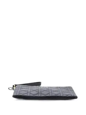 Dior Caro Daily Cannage Quilt Calfskin Medium Pouch