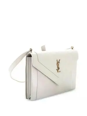Saint Laurent Gaby Envelope Satchel Quilted Leather Crossbody Bag - Neutrals