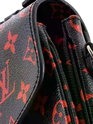 LOUIS VUITTON Pochette Metis Limited Edition Monogram Infrarouge Crossbody Bag - Black