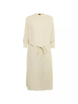 JOSEPH Beige Maxi Dress With Tie Waist
