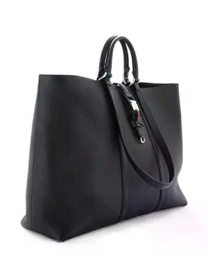 Gucci Web Buckle Top Handle Tote Leather Xl Satchel
