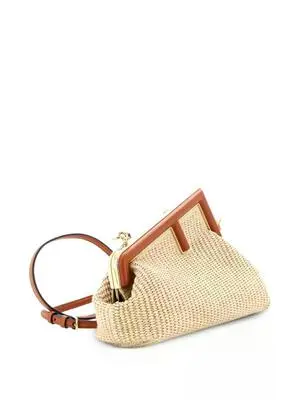 Fendi Small Raffia Shoulder Bag