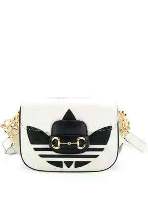 Gucci X Adidas Horsebit 1955 Shoulder Bag - White