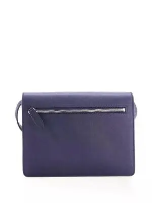Burberry Macken Small Crossbody Bag In Leather And Vintage Check Canvas