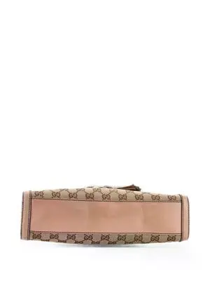 Gucci Gg Canvas And Leather Medium Shoulder Bag