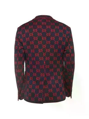 Gucci Gg Jacquard Knit Blazer