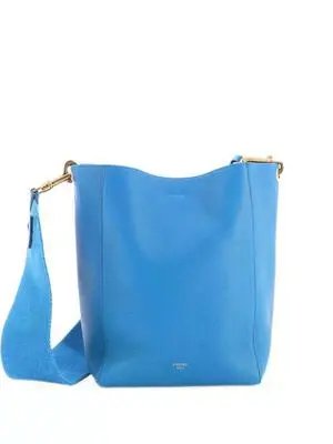 Celine Sangle Seau Bag In Calfskin - Blue