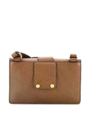 Fendi Baguette Leather Crossbody Bag - Brown