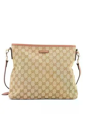 Gucci Gg Canvas Medium Messenger Bag - Brown