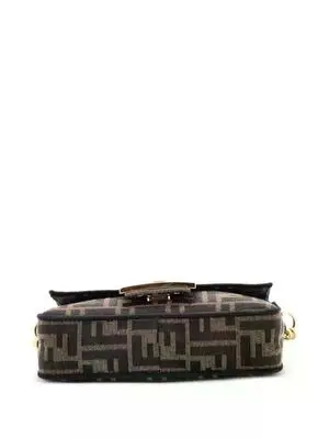 Fendi Baguette Nm Bag Zucca Canvas Mini Crossbody Bag - Brown