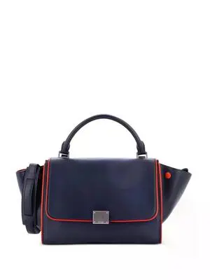 Celine Trapeze Bag Leather Small Satchel