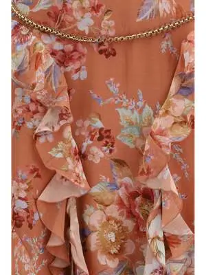 Zimmermann Long Ruffle Skirt