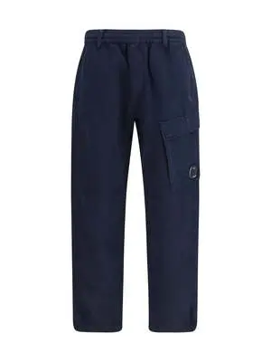 C.P. COMPANY C.P. COMPANY Cotton Rip-Stop Boxy Lens Cargo Pants Blue