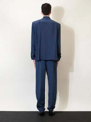 Saint Laurent Certified Viscose And Silk Shirt