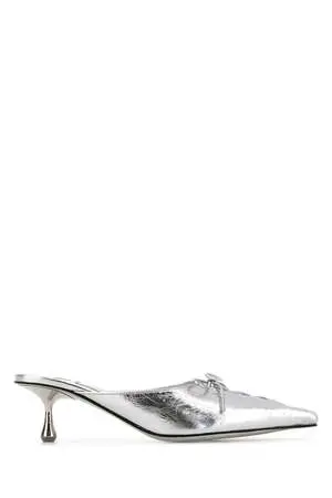 JIMMY CHOO Scarlett Mules - Silver