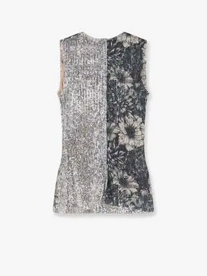 MAISON MARGIELA Patchwork Top With Sequins Embroidery