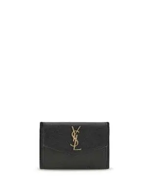 Saint Laurent Micro-grain Leather Wallet - Black