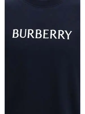 Burberry Lightweight Cotton Jersey T-shirt With Embossed Logo - Blue