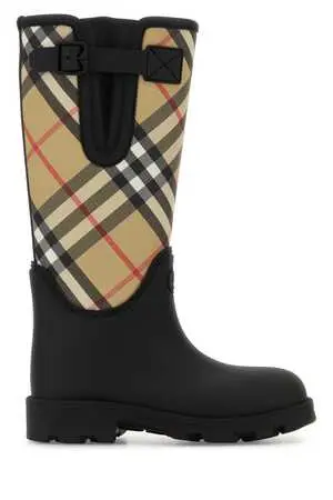 Burberry Printed Rubber Marsh Stamp Boots - Multicolor