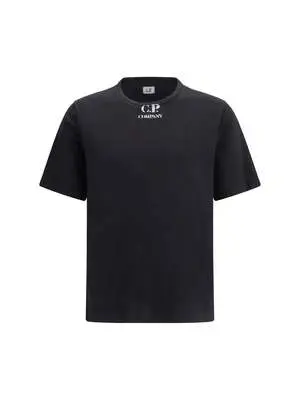 C.P. COMPANY Printed Logo T-shirt - Black