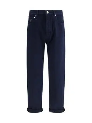 Brunello Cucinelli Garment-dyed Denim Pants