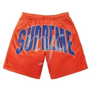 Supreme Rhinestone Mesh Short - Orange