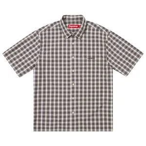 Supreme Plaid Short Sleeve Shirt - Grey
