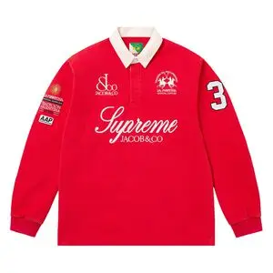 Supreme X La Martina X Jacob & Co Rugby Shirt - Red