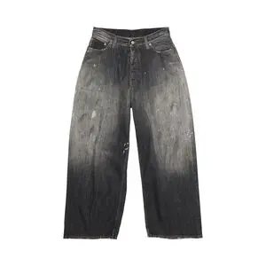 Acne Studios Wide Leg High Waisted Jeans - Black