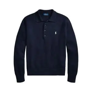 Polo Ralph Lauren Four-button Pullover Sweater - Blue