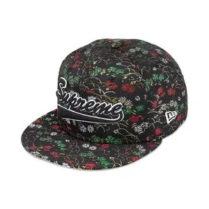 Supreme Floral Jacquard New Era Cap - Black