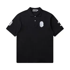 A BATHING APE Large Ape Head Relaxed Fit Polo