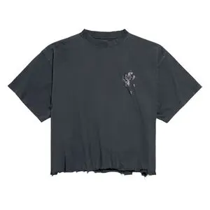 Balenciaga Cropped T-shirt - Black